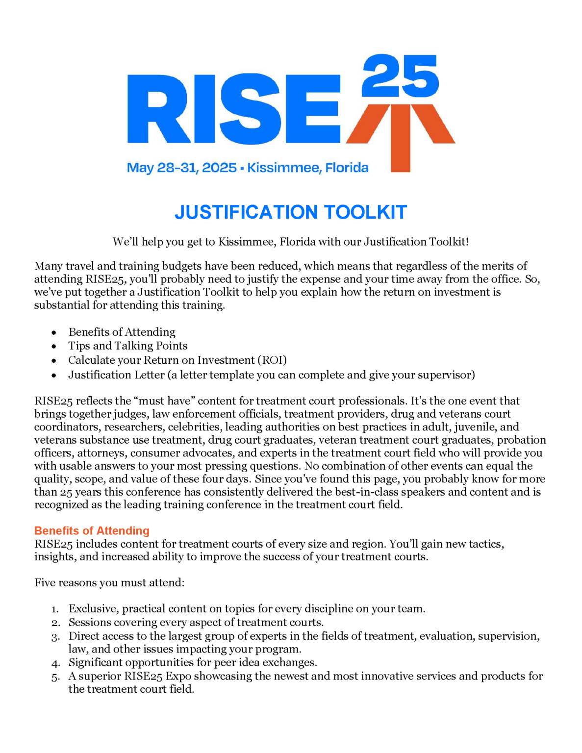 Justification Toolkit - RISE Conference